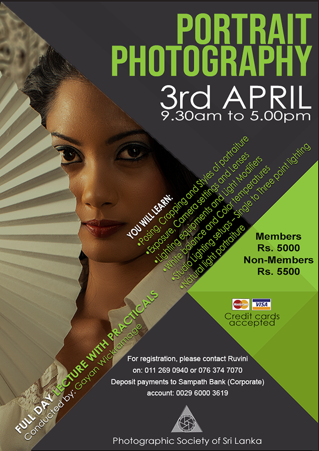 Portrait Photography Workshop – Photographic Society of Sri Lanka
