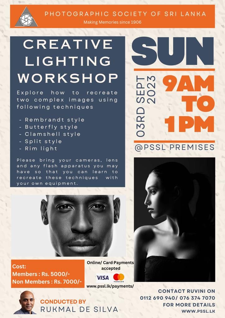 Creative Lighting Workshop – Photographic Society of Sri Lanka
