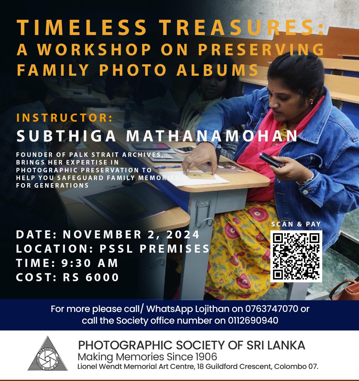 Preserving Family Photo Albums – Photographic Society of Sri Lanka